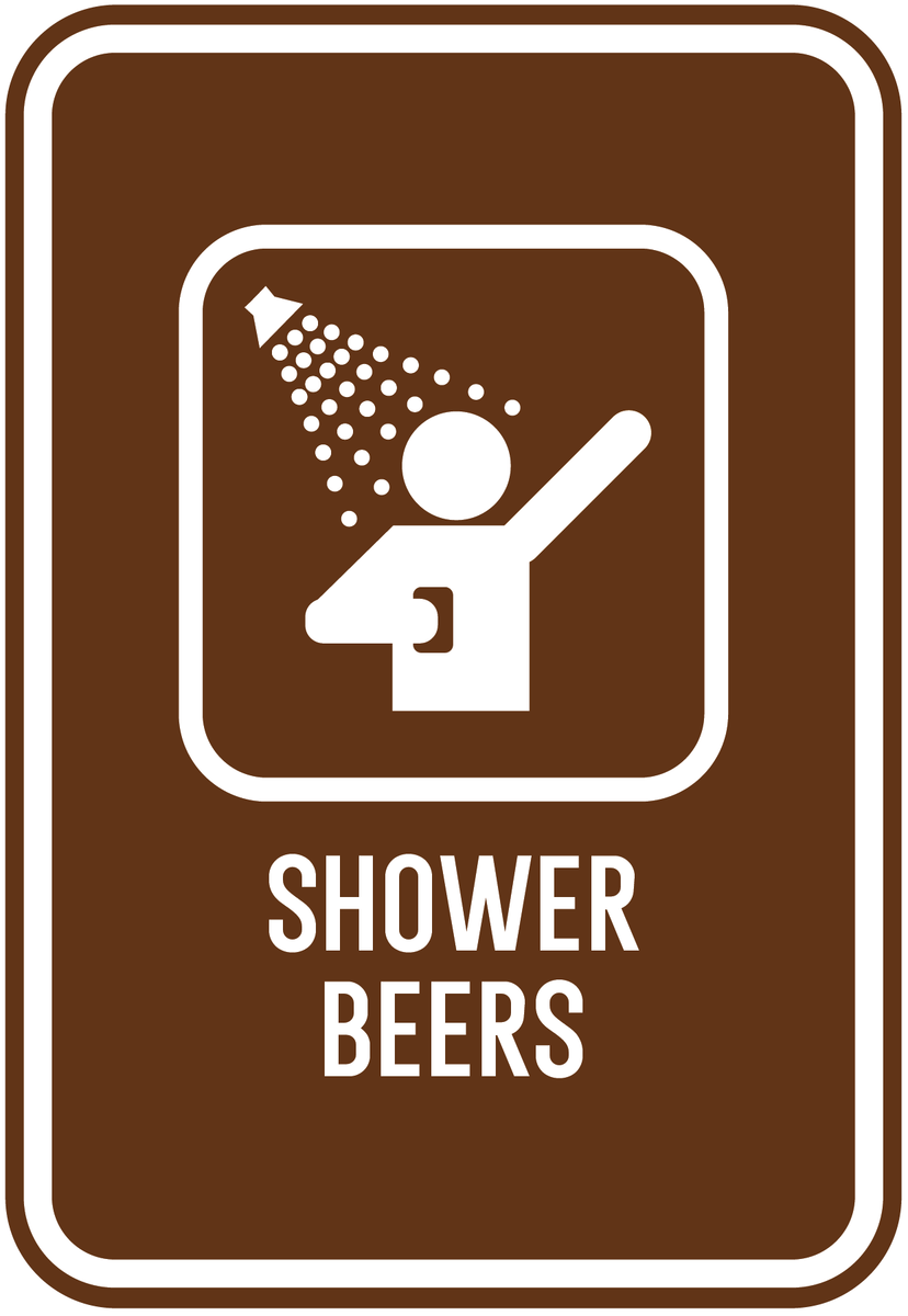 SpinnerFall - Shower Beers Decal – Spinner Fall
